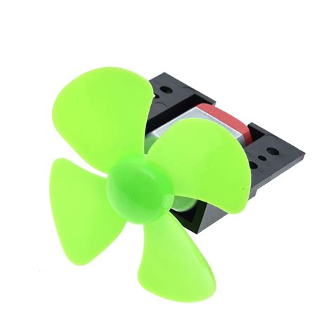 1set Dc Micro 130 Gear Motor With Fan Blade Small Propeller 3 6v For