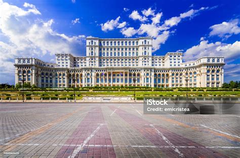 Bucharest Romania Parliament Building Or Peoples House In Romanian