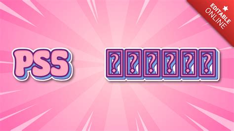 Ps5 在线编辑文档 Cute Text Effect Generator