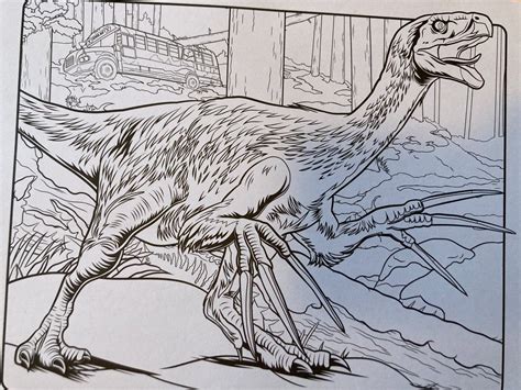 Jurassic World Therizinosaurus Coloring Page