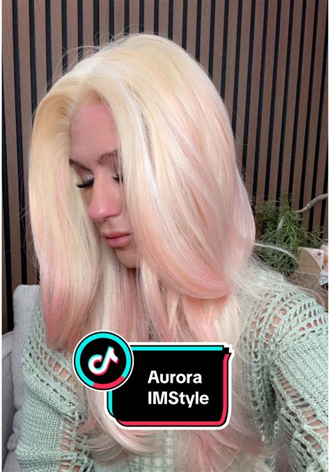 Buttery Blonde Wig With Pink Highlights For Spring And Summer Tiktok