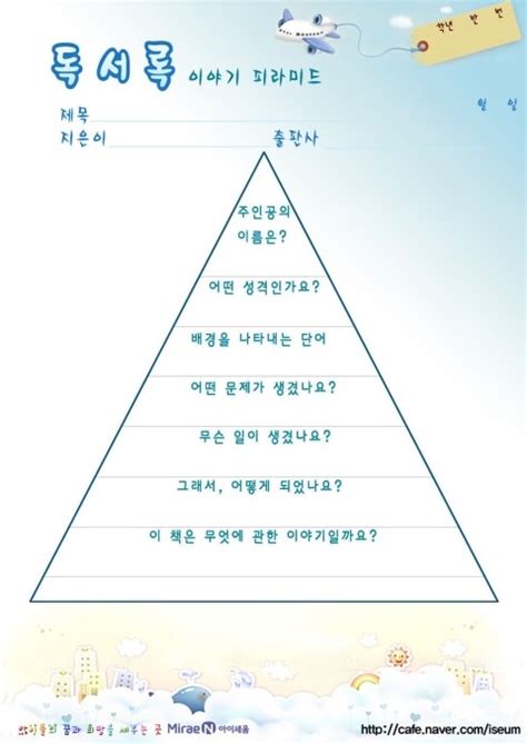 초등 독서감상문 양식 저학년 독서록 재밌게 할 수 있는 독서활동 네이버 블로그