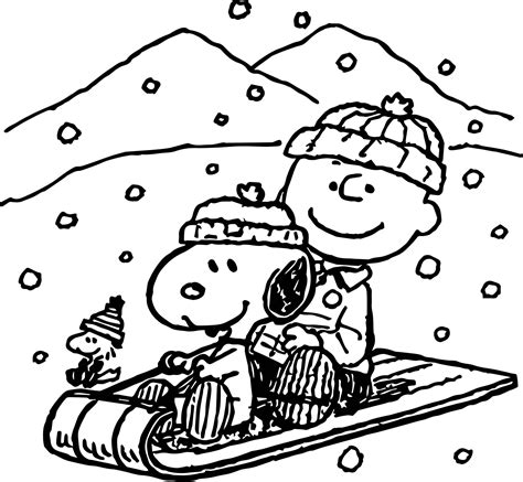 Snoopy And Woodstock Coloring Pages At Free