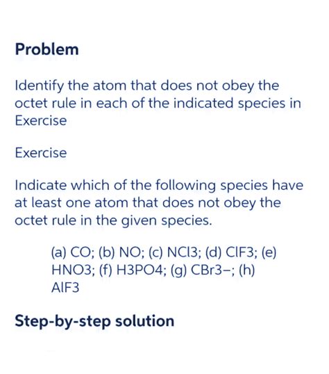 Octet Rule Chemistry Studocu