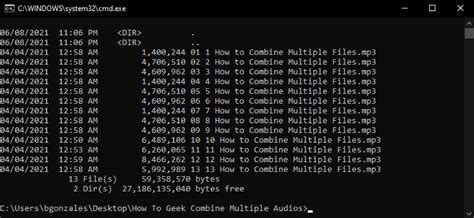 How To Batch Combine Multiple Audio Files In Windows