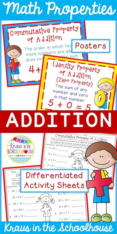 Properties Of Addition Activities And Worksheets Addition Activities Properties Of Addition