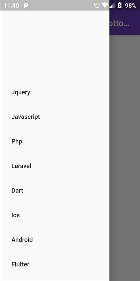how to align items bottom drawer using flutter app