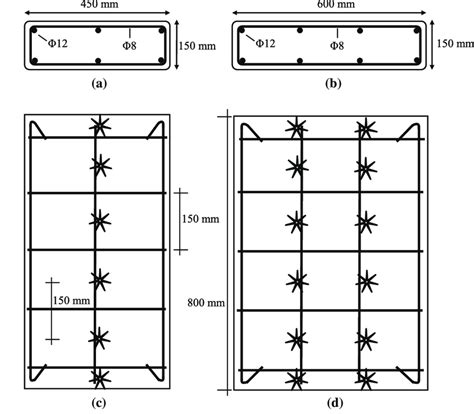 Column Geometry And Reinforcement A Cross Section With Aspect Ratio 3