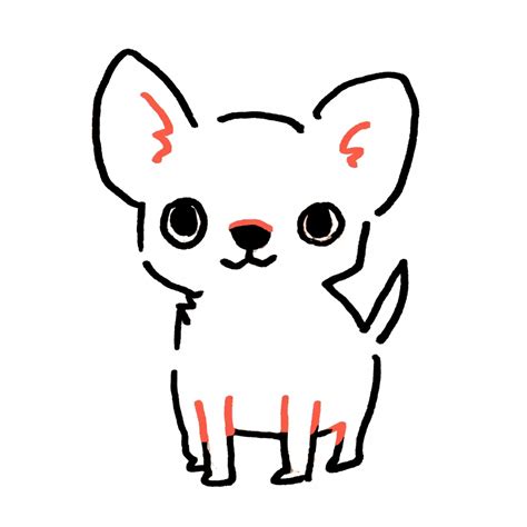 落書きゆるい手書きチワワ｜ai百科「シンテリ」で調べる語句・イラスト