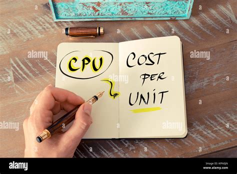 Acronym CPU As Cost Per Unit Stock Photo Alamy