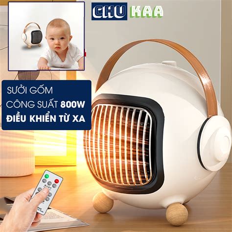 Mua Máy Sưởi Mini Dạng Quạt Sưởi Gốm Ceramic Không ồn đa Năng Sưởi ấm