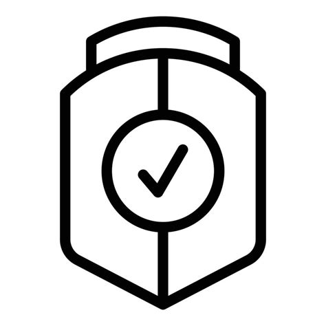 Secured Online Education Icon Outline Vector Computer Learning