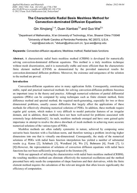 The Characteristic Radial Basis Meshless Method For Convection Dominated Diffusion Equations
