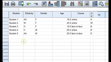 Importing Excel Into Spss And Recoding Nominal Variables Youtube