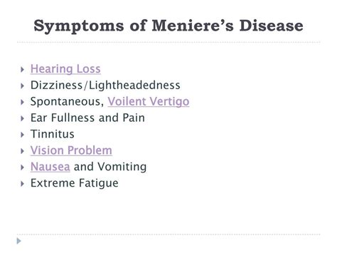 Ppt Meniere S Disease Powerpoint Presentation Free Download Id