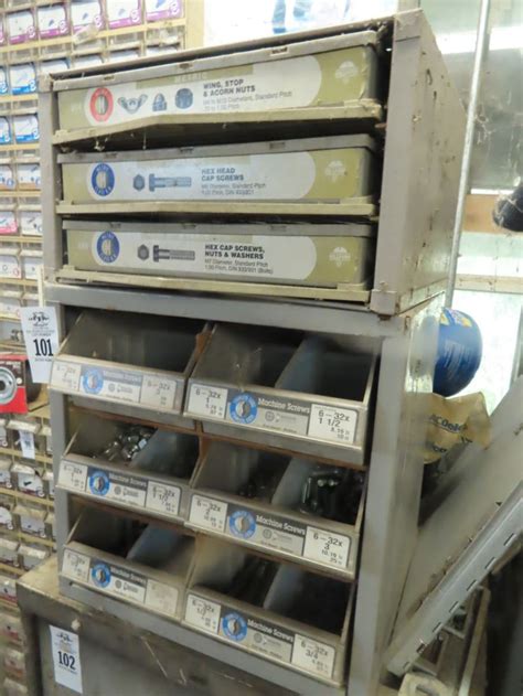 Small Metal Hardware Sorting Bins Wcontents Small Metal Hardware Sorting Bins Wcontents