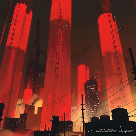 Ai创作图日落城市插画 插画城市夕阳 日落建筑插画 日落街道插画 插画红日 插画市景 电厂场景海报 插画落日 粉色城市结构 红色底特律房地产海报 底特律意境底特律红色 底特律插画宣传背景 红色