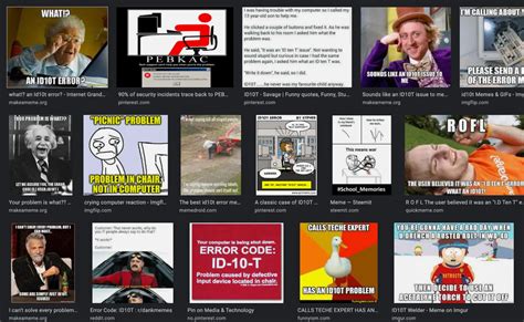 User Errors They Are Not Just Idiots