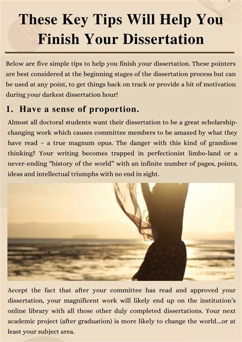 ppt these key tips will help you finish your dissertation powerpoint