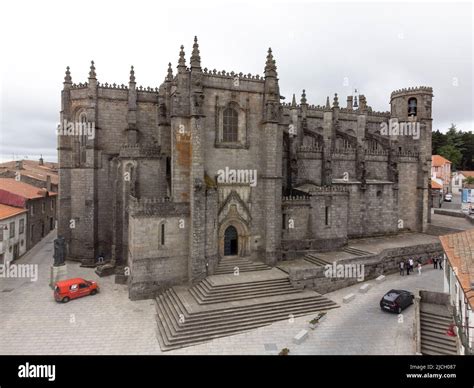 Aerial View Of The Cathedral Of Guarda Sé Catedral Da Guarda