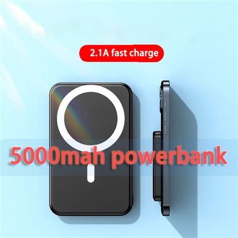 Magnetic Wireless Power Bank Mini Pocket Original Branded Magsafe Powerbank Fast Charging 2 1A