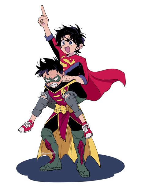 Robin Damian Wayne Superboy And Jonathan Kent Dc Comics And 3 More