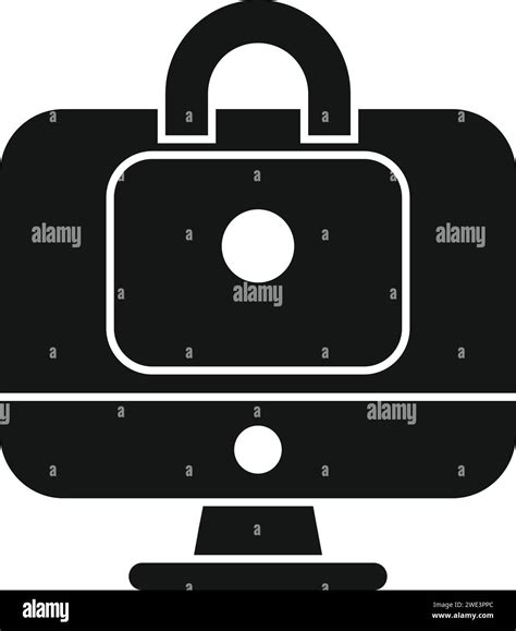 Data Lock Protect Icon Simple Vector Internet Legal Process Access Key Stock Vector Image