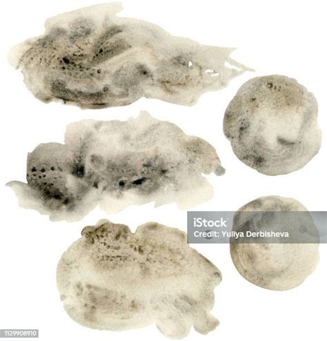 수채화 질감 단색 창백한 명소입니다 손 흰색 배경에 고립 된 얼룩으로 아름 다운 그림을 그렸습니다 디자인 인쇄 직물 또는 배경