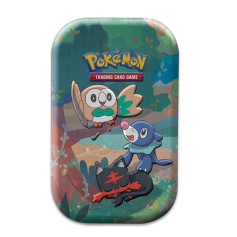 Pokemon Tcg Sword And Shield Celebrations Mini Tin Rowlet Litten And Popplio Toys