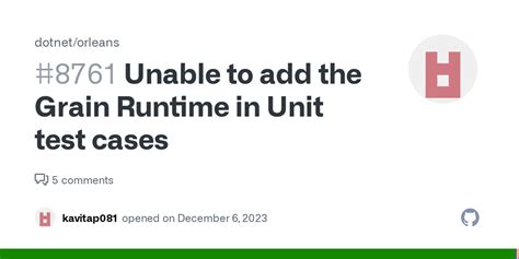 unable to add the grain runtime in unit test cases · issue 8761
