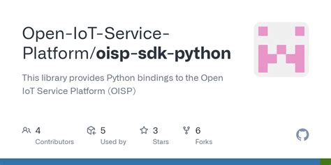 Github Open Iot Service Platform Oisp Sdk Python This Library Provides Python Bindings To The