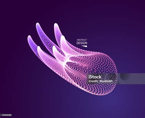 3d 연결 구조 미래 지향적 인 기술 스타일 추상적인 디자인입니다 과학 화학 또는 교육에 대 한 벡터 일러스트 레이 션 문어에
