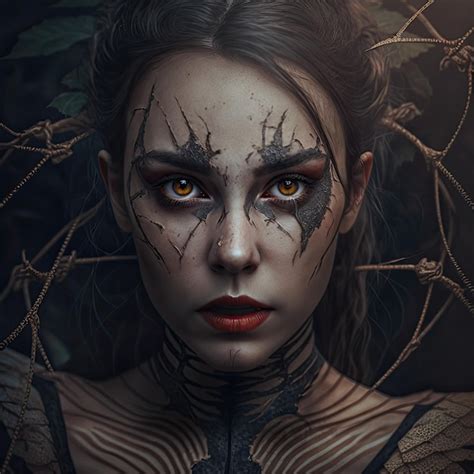 Premium Ai Image Young Woman In Spider Costume Generative Ai