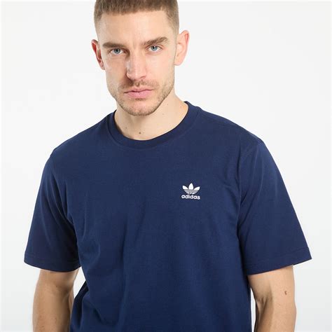 Adidas Trefoil Essentials Tee Night Indigo Off White Queens