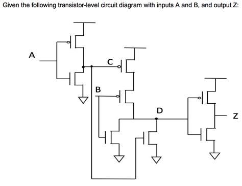 Solved Given The Following Transistor Level Circuit Diagram Chegg