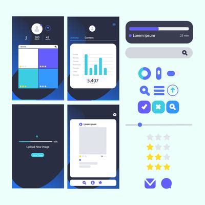 App Ui Kit Vector Art Icons And Graphics For Free Download