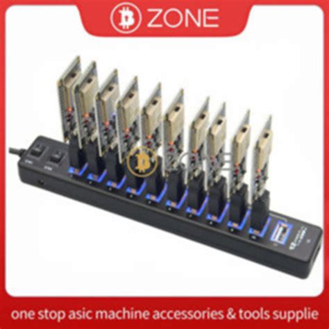 10pcs Bitcoin 55khs10 Solo Mining 20w 10 พอร์ต Hub Nerd V2 Esp32 Wroom Btc Crypto Lottery