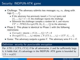 Forward Secure Asynchronous Messaging From Puncturable Encryption PPT