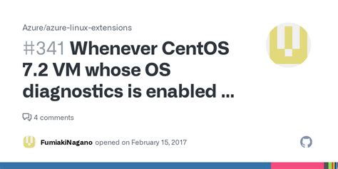 Whenever Centos 72 Vm Whose Os Diagnostics Is Enabled Is Rebooted “rsyslogd 3000 Omazuremds