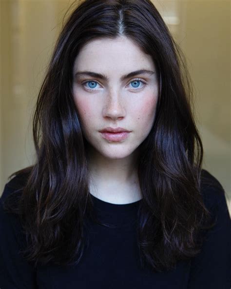 Black Hair Pale Skin Model