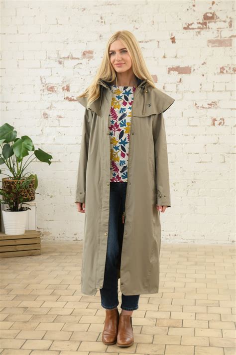 Outback Raincoat Womens Long Waterproof Coat Lighthouse