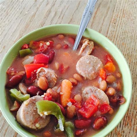 Bean And Sausage Soup Recipe Bean And Sausage Soup Recipe