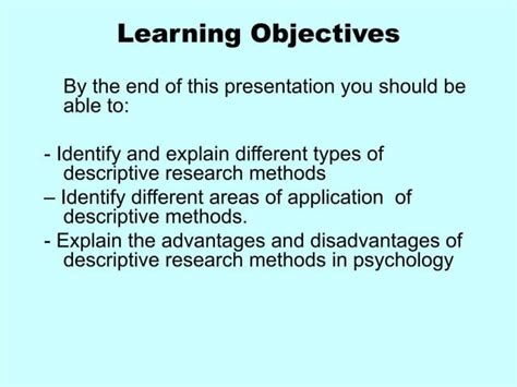 Descriptive Methods Pptx
