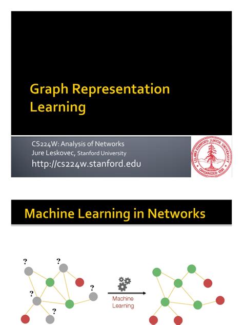 Stanford Cs224w Graph Representation Learning 09 Node2vec Pdf Pdf