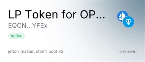 Ton Explorer Lp Token For Opensea Pton