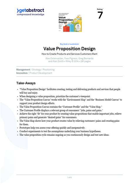 Value Proposition Design Osterwalder En 23309 Pdf