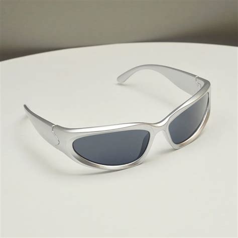 Y2k Aesthetic Sunglasses Silver Demon • Aesthetic Shop Y2k Sunglasses