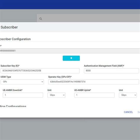 Open5gs Subscriber Configuration Configuring The Subscriber S In The Download Scientific