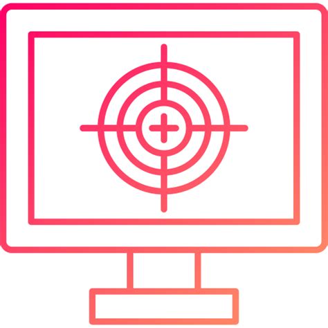 Target Generic Gradient Outline Icon