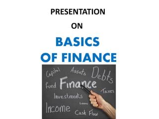 Basics Of Finance PPTX
